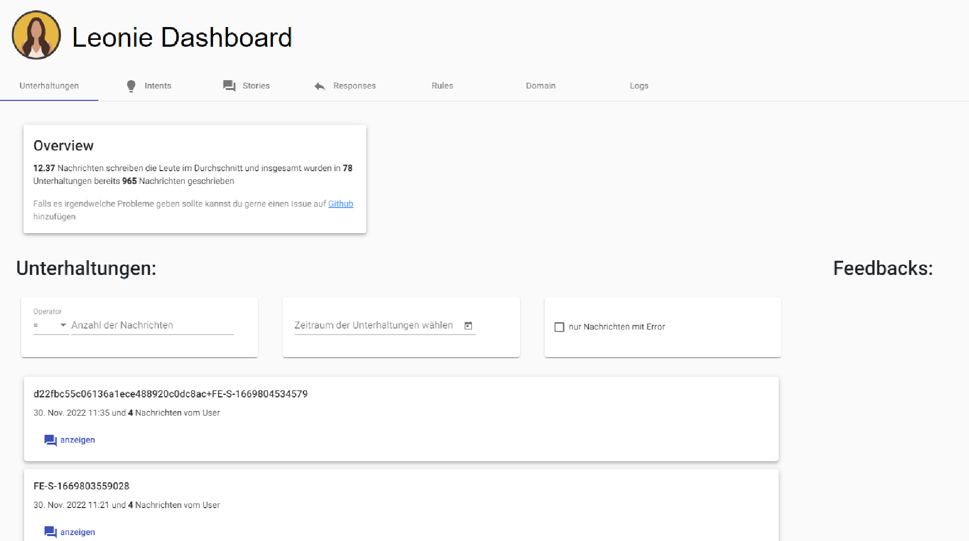 Leonie 2D - Features